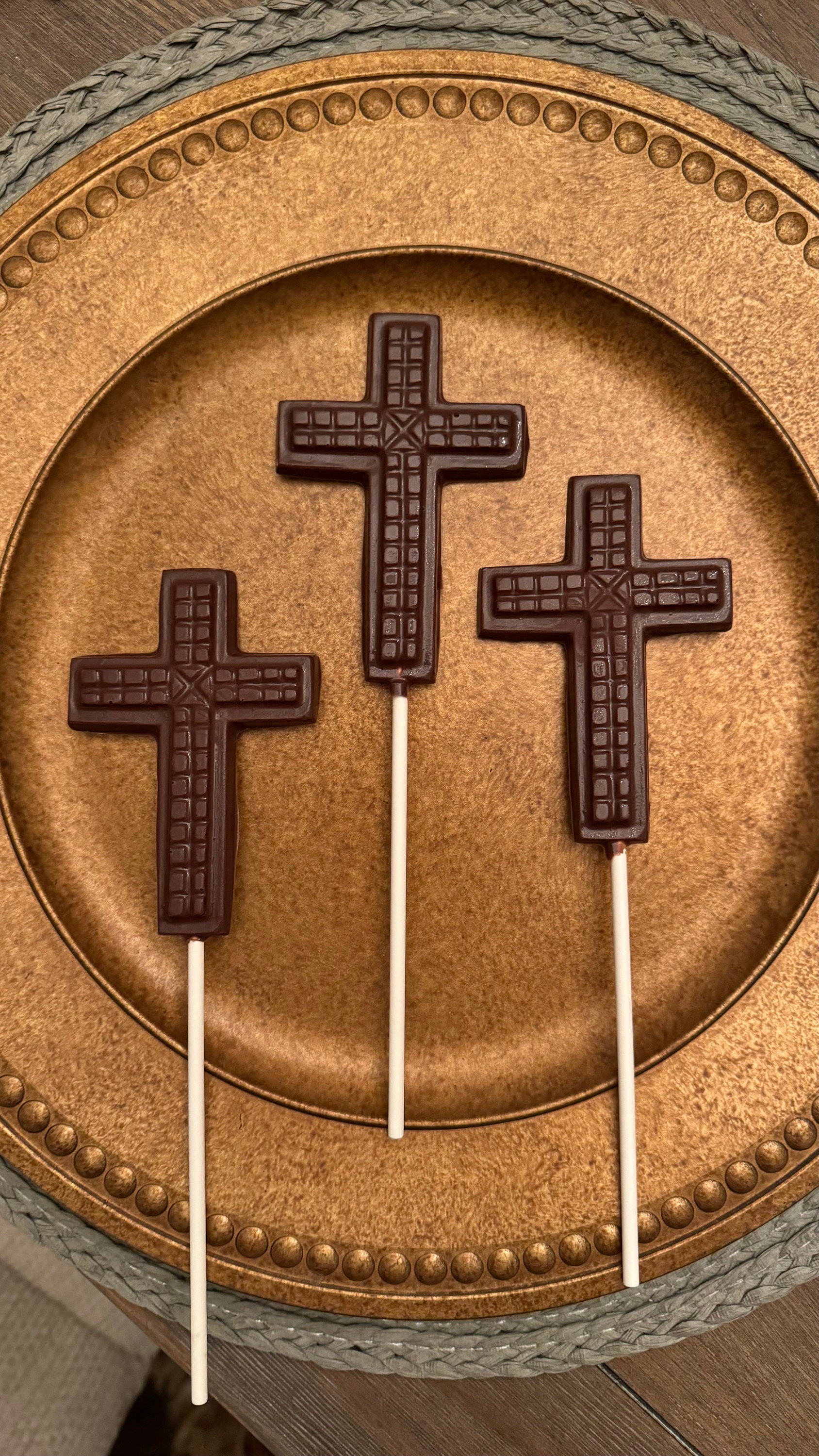 One Dozen Solid Chocolate Crosses - Etsy