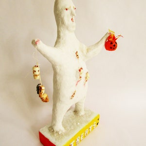 Nostalgic Folk Art, Carol Roll, Paper Mache Halloween Ghost - Etsy