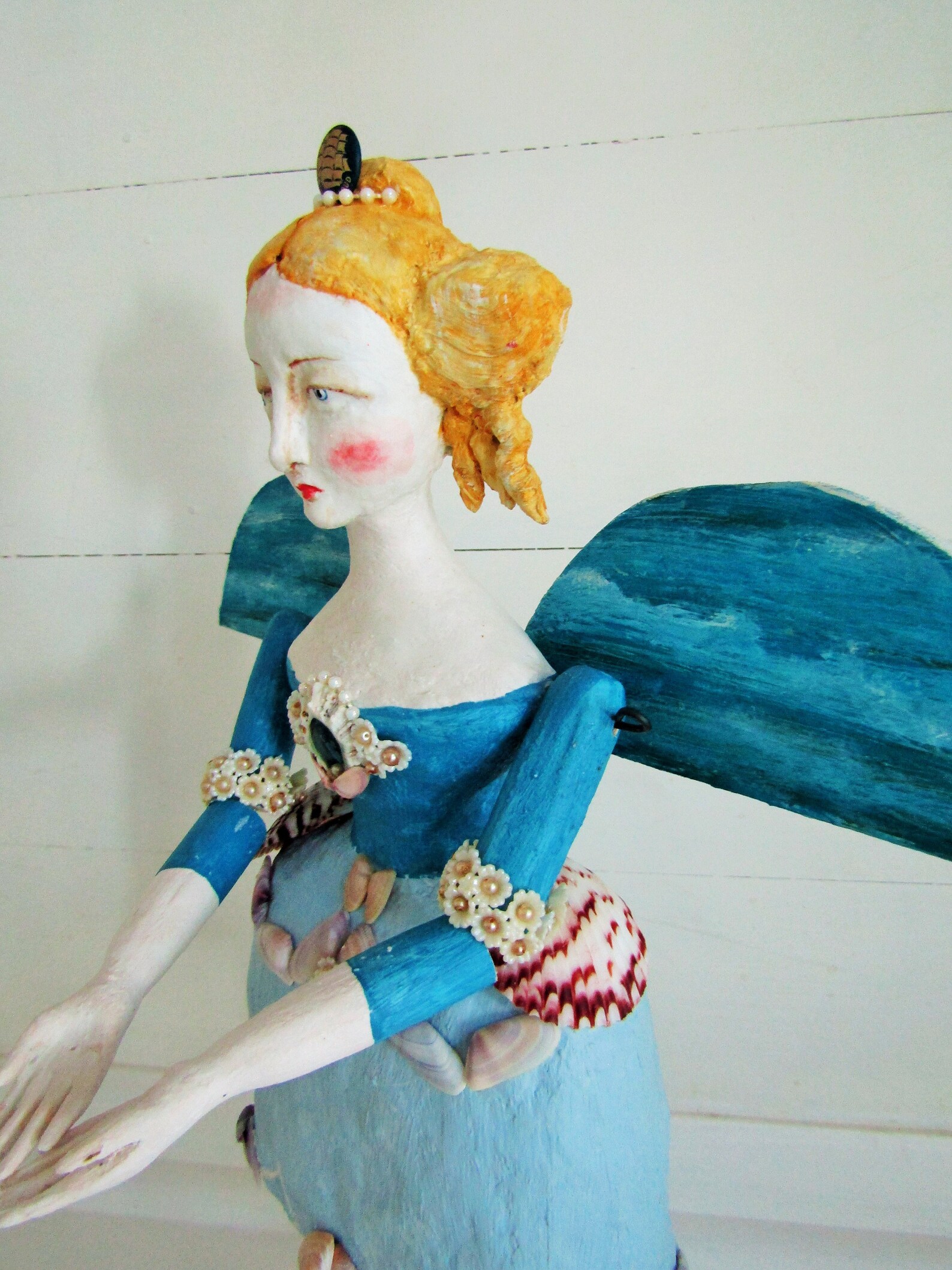 Nostalgic Folk Art Carol Roll Paper Mache Mixed Media - Etsy