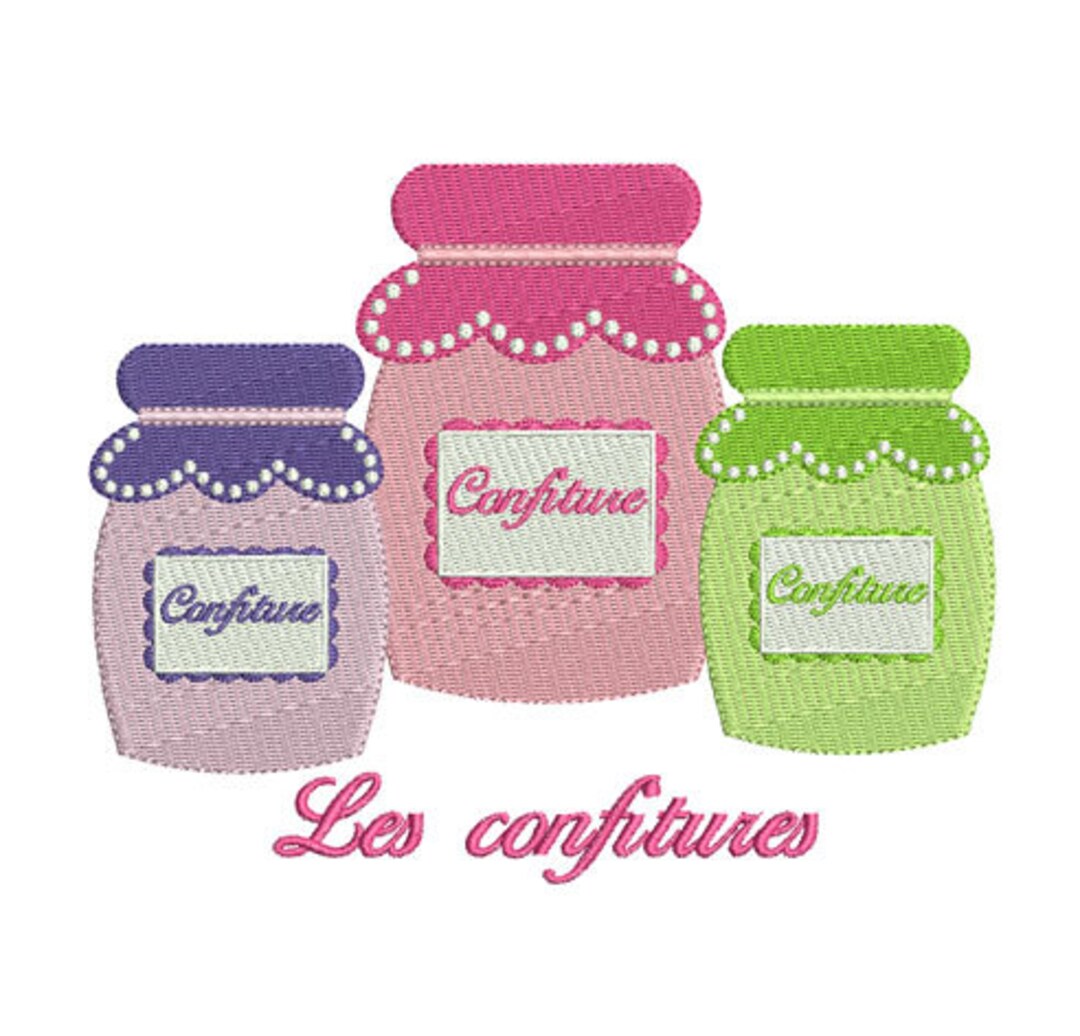 Embroidery Design Machine Jar Pot of Jam Cake Instant Download - Etsy