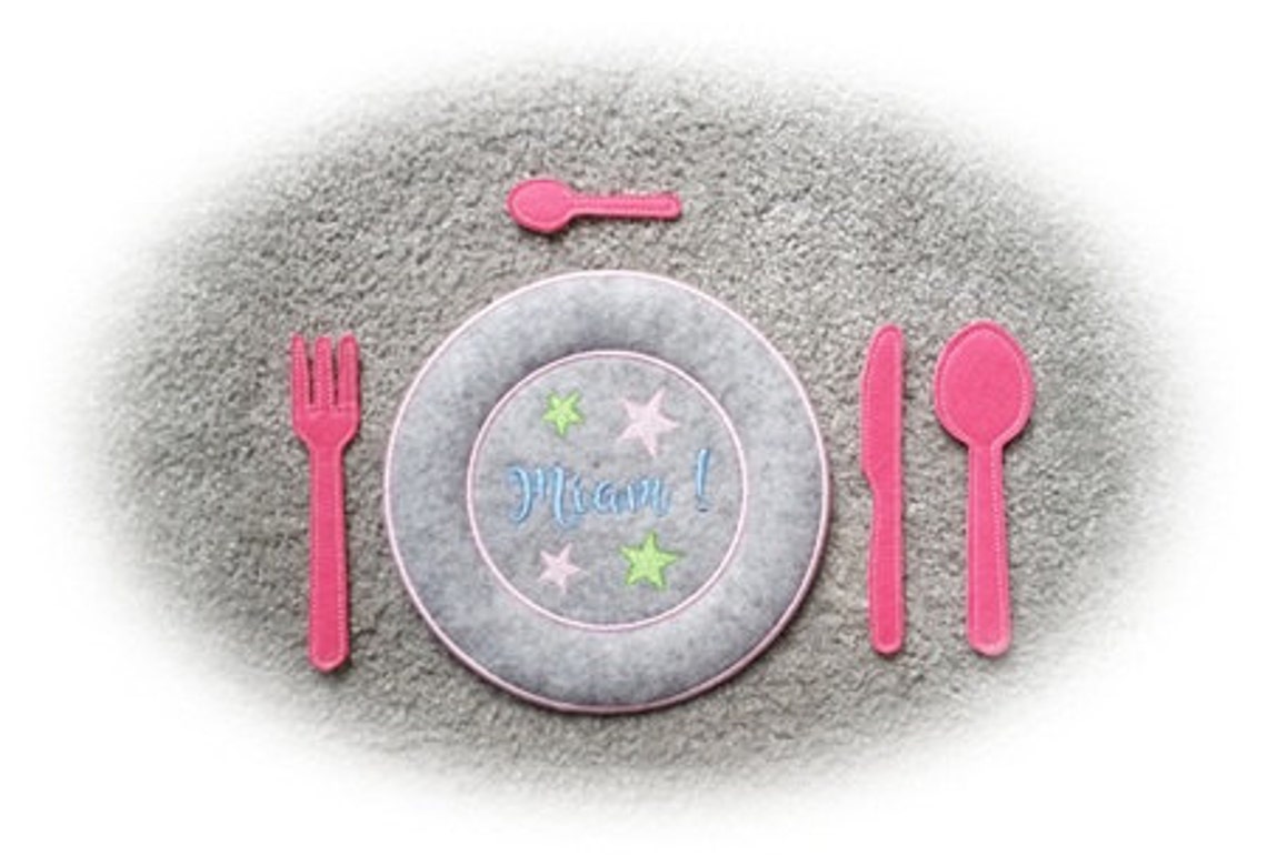 Embroidery Design Machine ITH in the Hoop Felt Fork Knife | Etsy