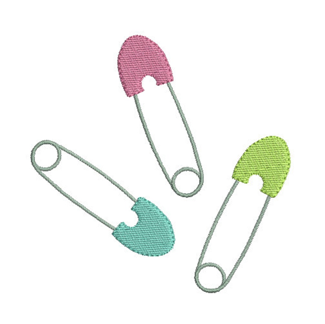 Instant Download Diaper Pins Embroidery Design - Etsy