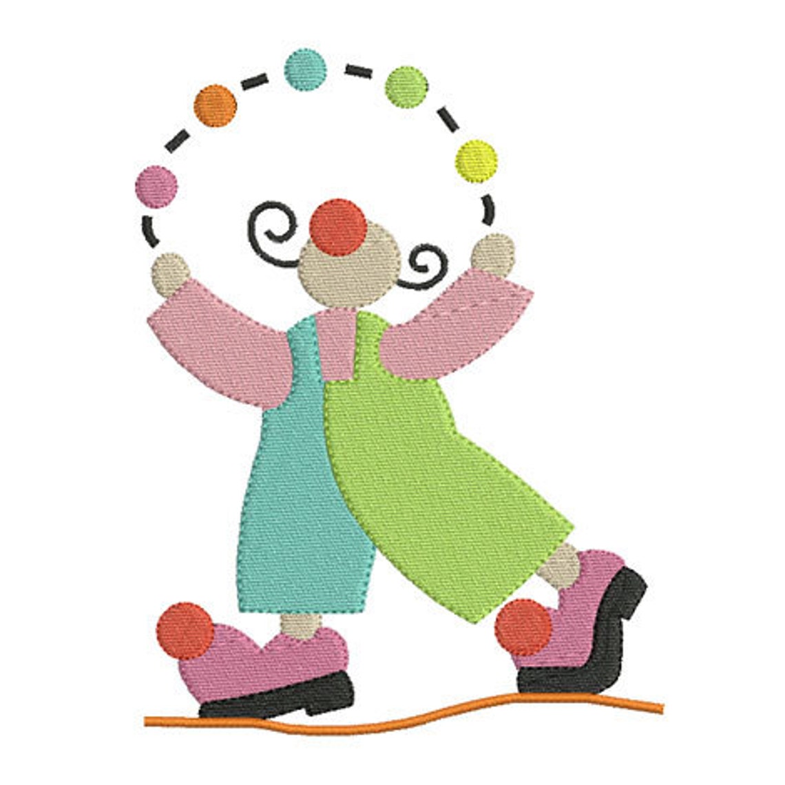 Instant Download Clown Embroidery Design Machine - Etsy