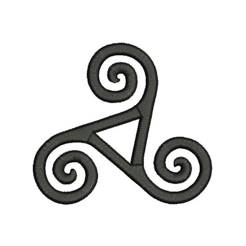 Embroidery Design Machine Triskell Symbol Celtes of Bretagne Region ...