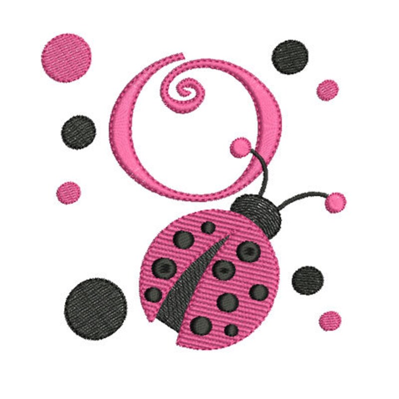 Ladybug Monogram - Etsy