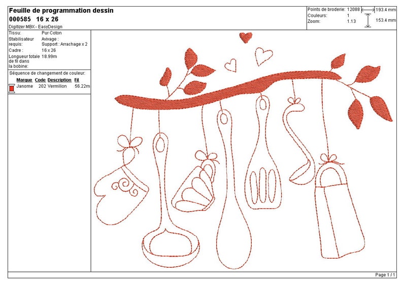 Embroidery Design Machine Cooking Tools Kitchen Instant - Etsy