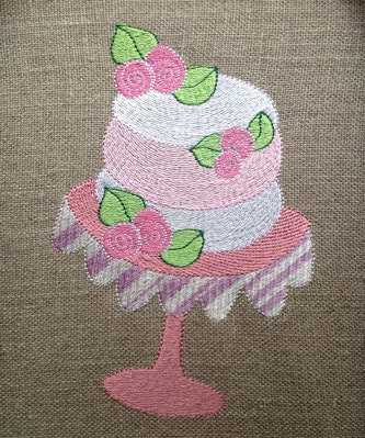 Embroidery Design Machine Wedding Cake Instant Download - Etsy