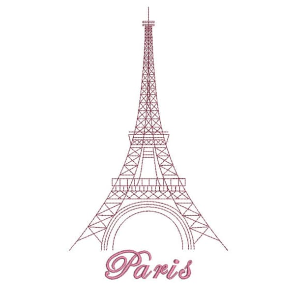 Tower Embroidery Design - Etsy