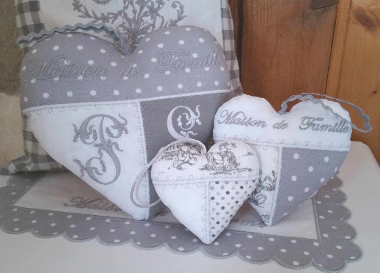 Embroidery Design ITH in the Hoop Heart to Be Suspended | Etsy