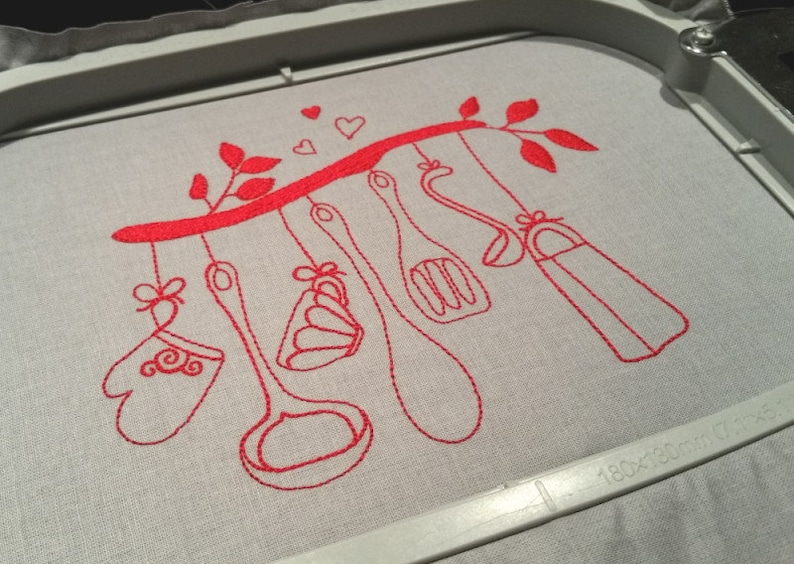 Embroidery Design Machine Cooking Tools Kitchen Instant - Etsy