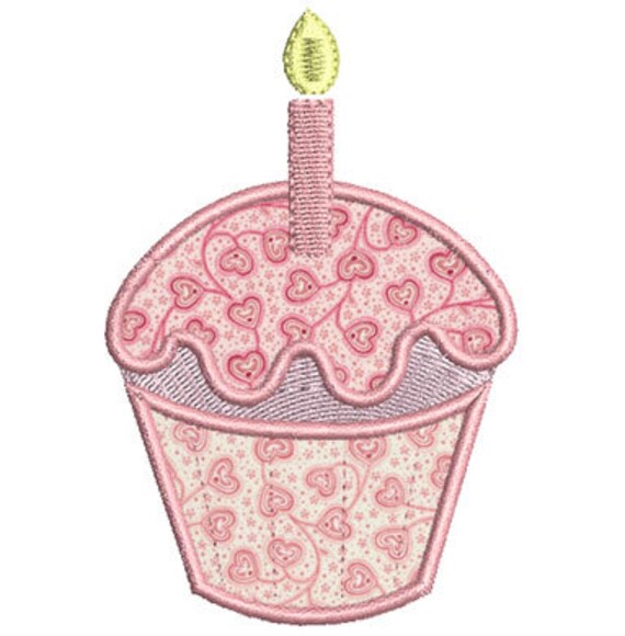 Instant download cupcake machine Embroidery Applique design | Etsy