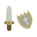 Embroidery Design Machine Applique Knight Sword and Shield Instant ...