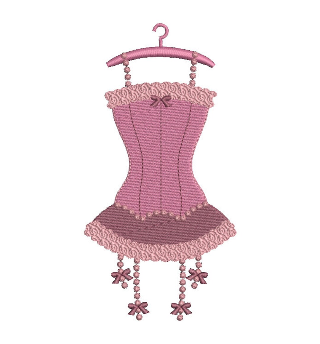 Instant Download Lingerie Corset Embroidery Design Download - Etsy