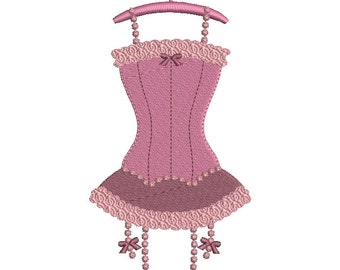 Instant Download Machine Embroidery Design Applique Lingerie Bustier ...