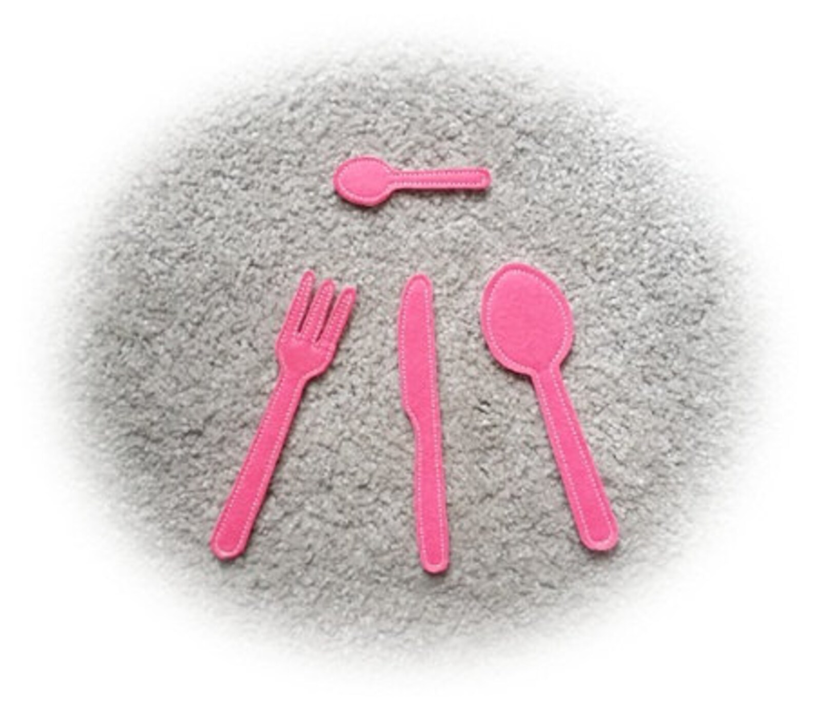 Embroidery Design Machine ITH in the Hoop Felt Fork Knife - Etsy