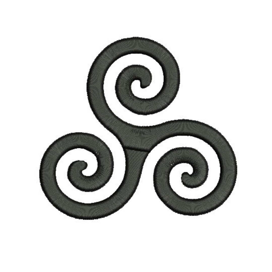 Embroidery Design Machine Triskell Symbol Celtes of Bretagne Region ...