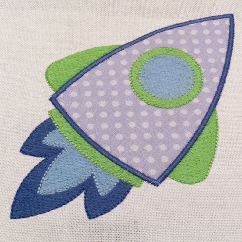 Instant Download Rocket Embroidery Design Applique - Etsy