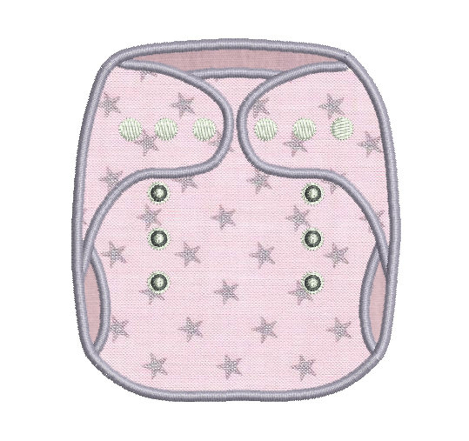 Instant Download Diaper Baby Embroidery Design Applique - Etsy