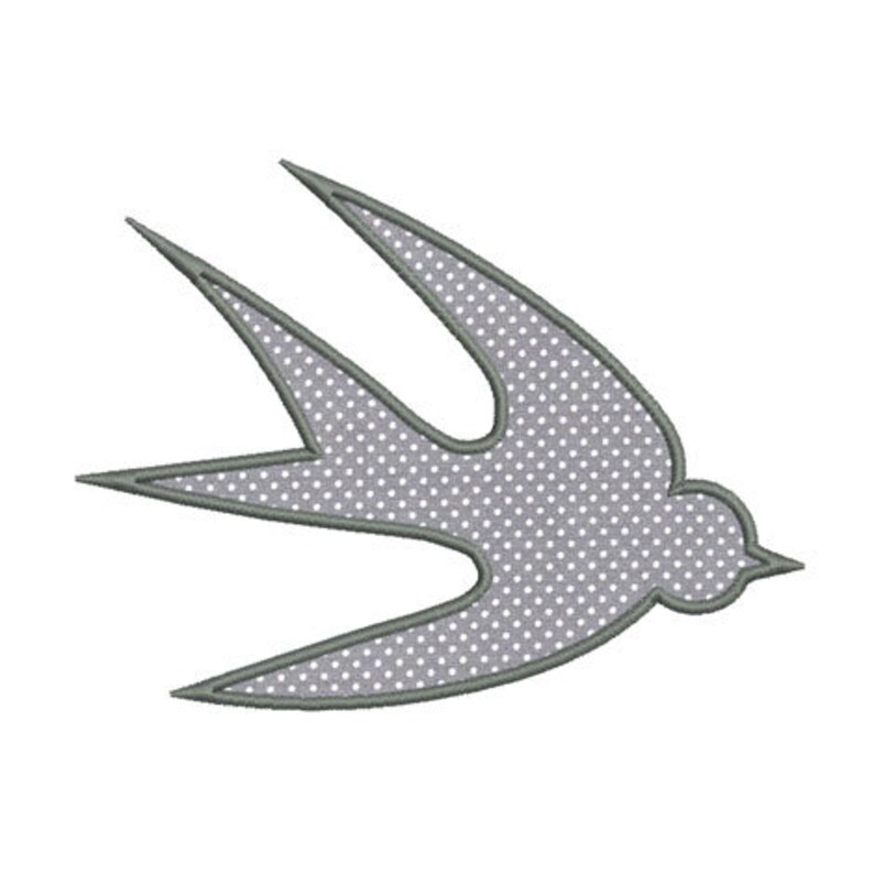 Instant Download Swallow Embroidery Design Machine Applique - Etsy