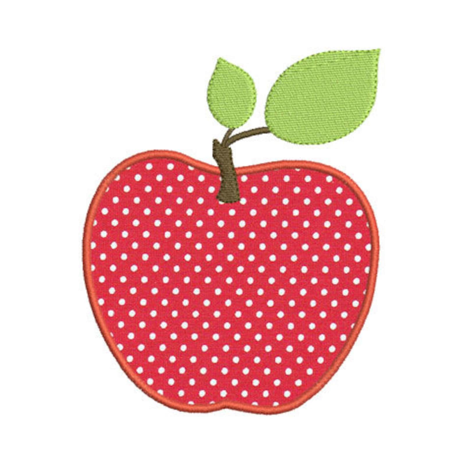Instant Download Apple Embroidery Design Machine Applique - Etsy