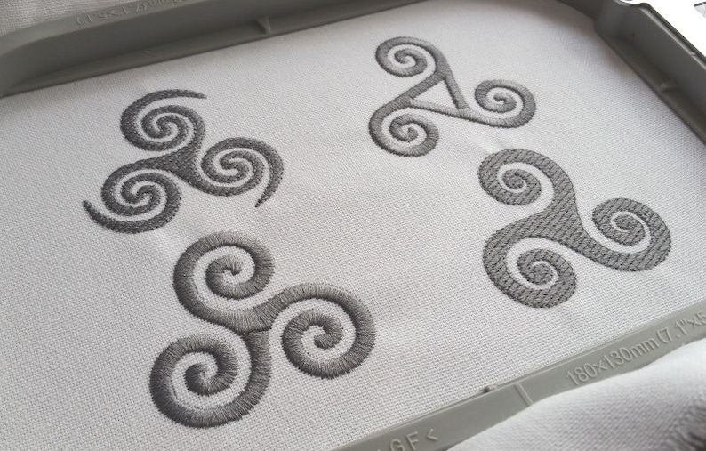 Embroidery Design Machine Triskell Symbol Celtes of Bretagne Region ...