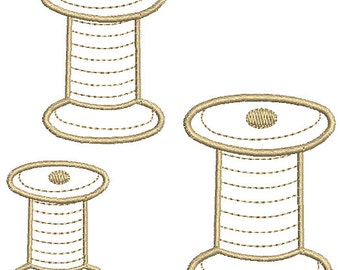 Spool of Thread Machine Embroidery Design, Embroidery Designs, Machine ...