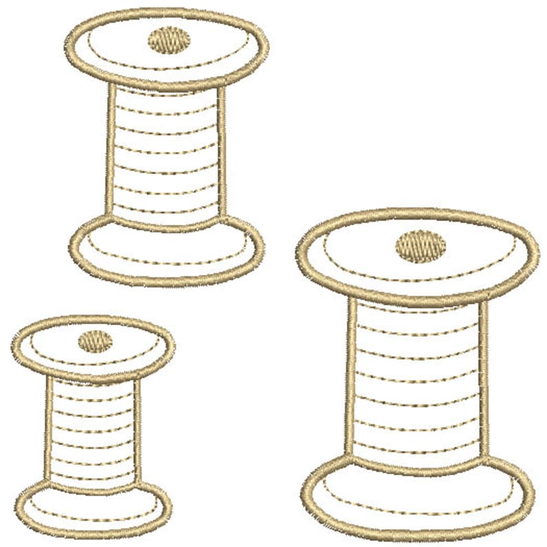 Instant Download Spool of Thread Machine Embroidery Design for - Etsy