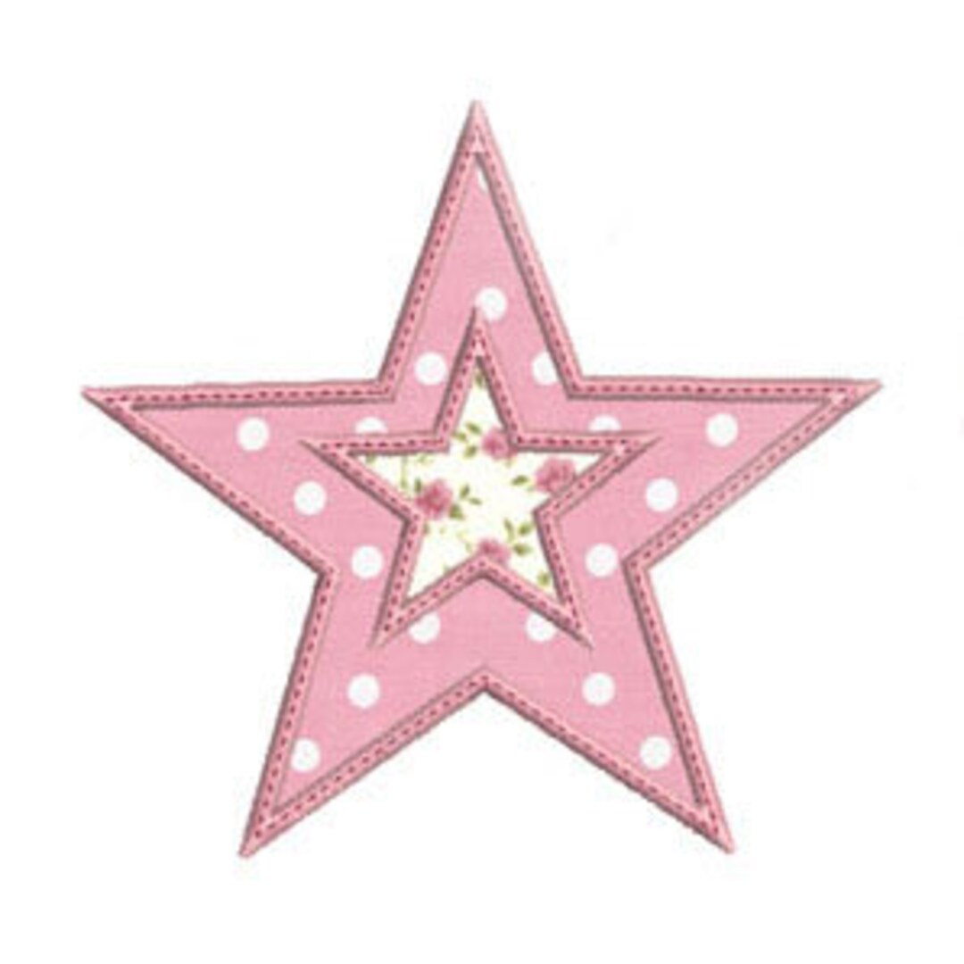 Instant Download Double Star Embroidery Design Download - Etsy