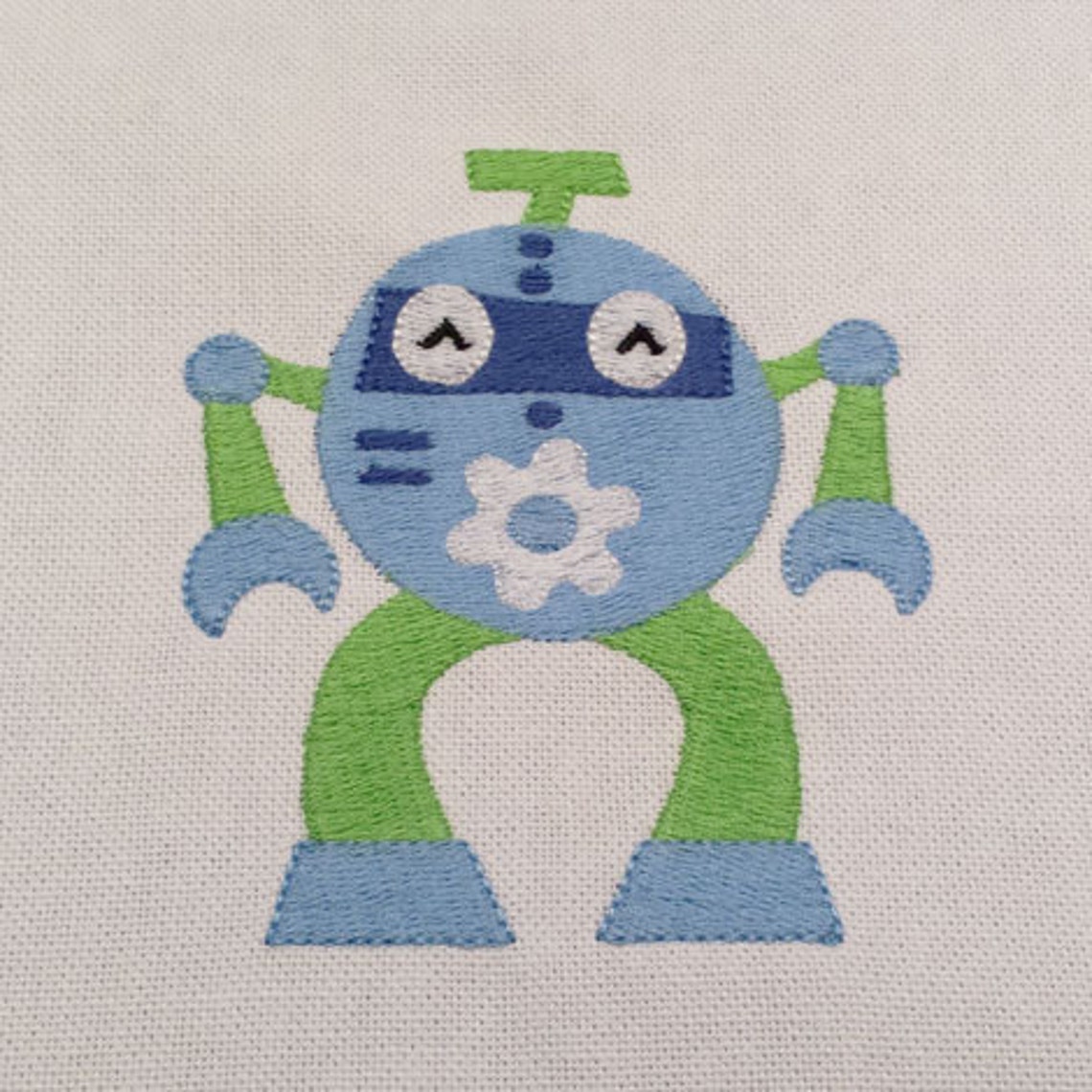 Instant Download Robot Embroidery Design Download - Etsy