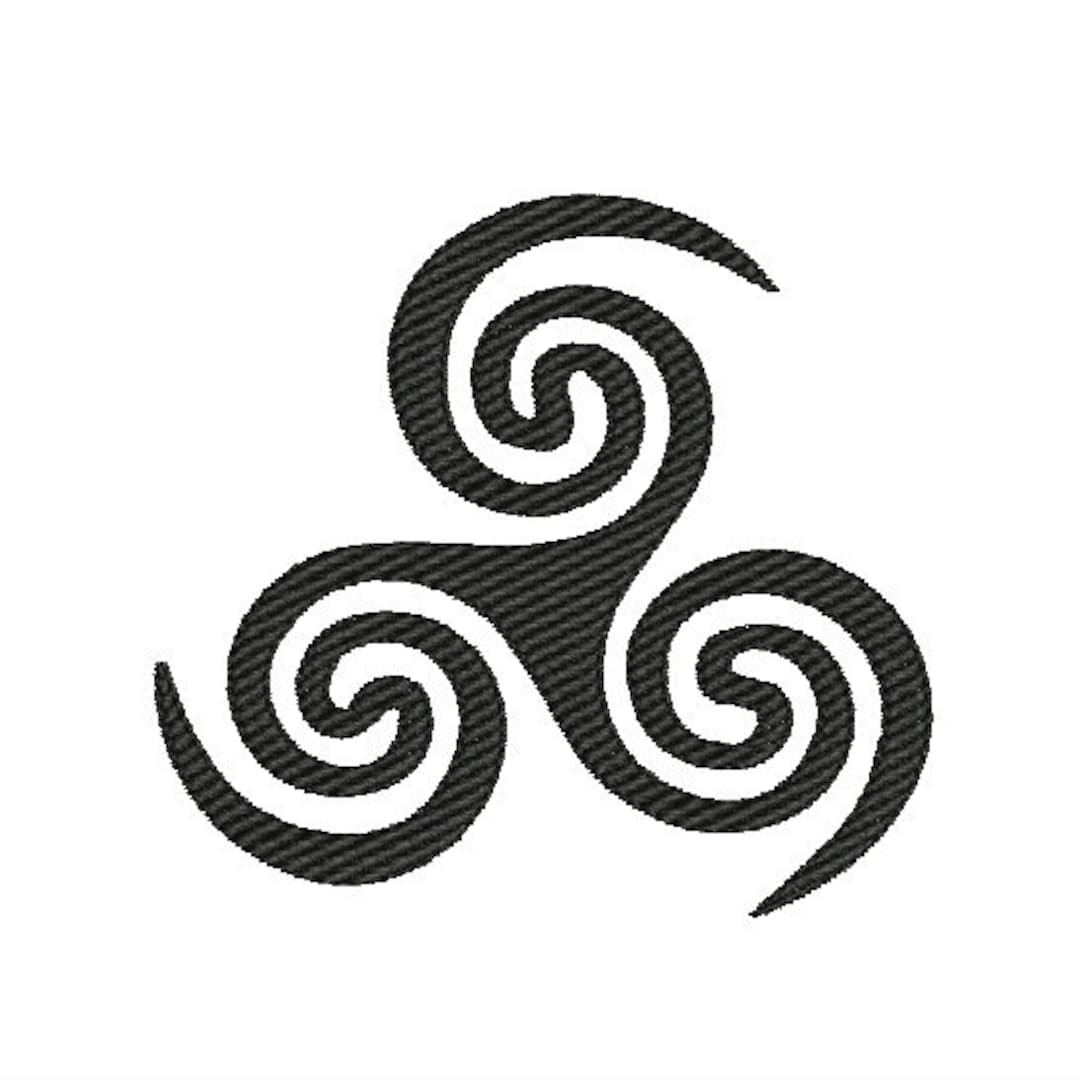 Embroidery Design Machine Triskell Symbol Celtes of Bretagne Region ...