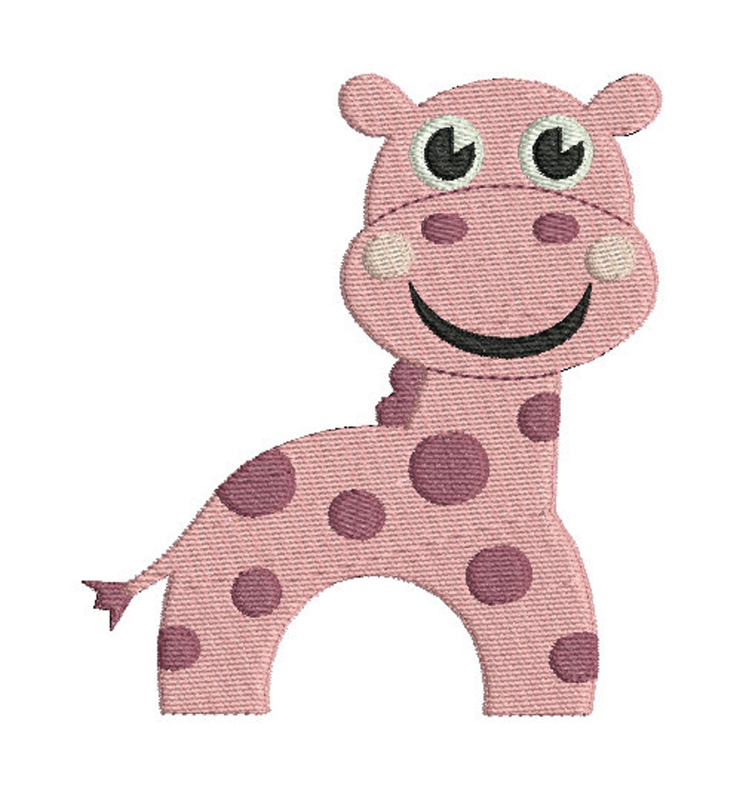 Instant Download Embroidery Design Giraffe Animal - Etsy