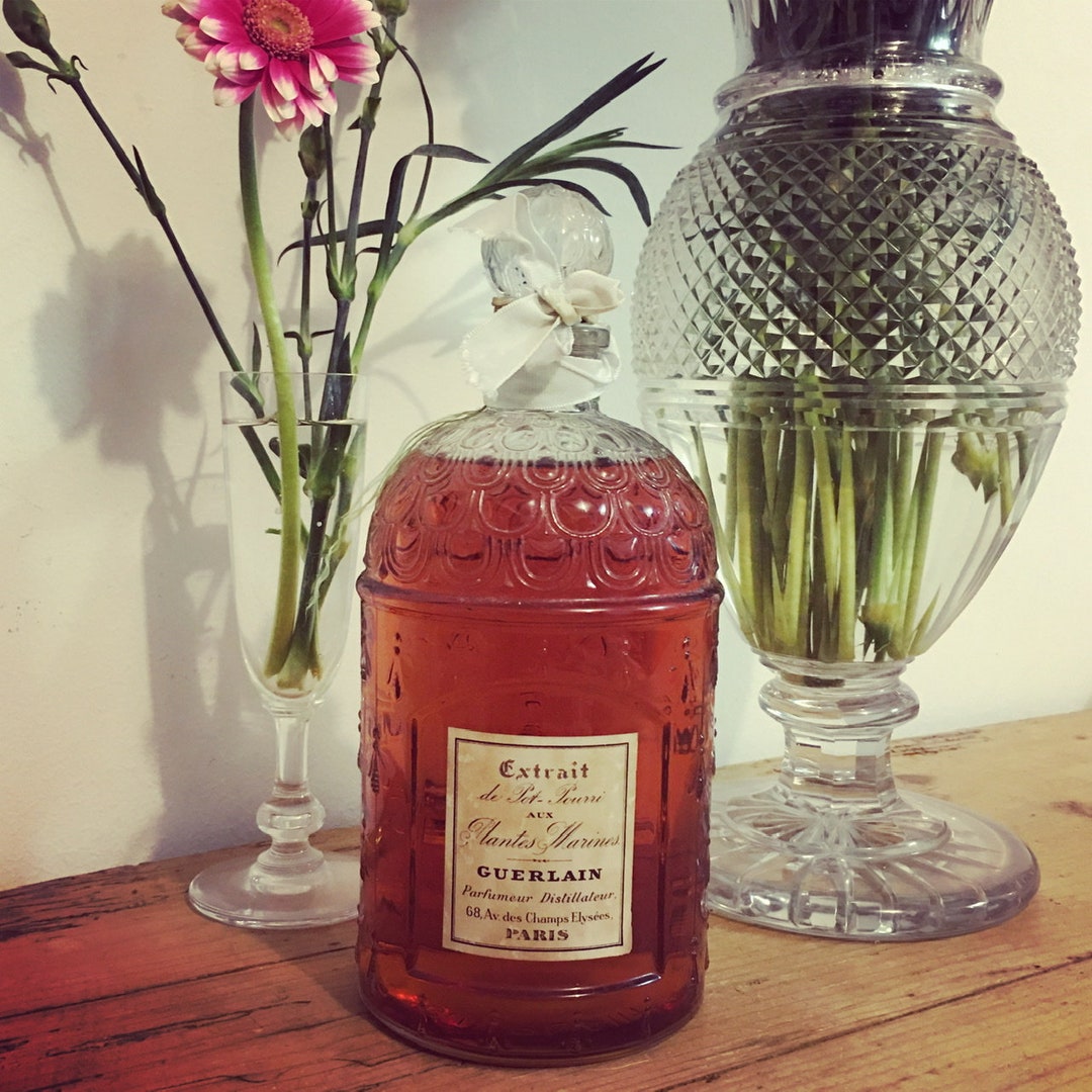 GUERLAIN, Rare Antique Bottle "extract of Pot Pourri With Marine Plants ...