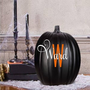 Personalized Pumpkins, Monogrammed Pumpkin, Decorative Pumpkin ...
