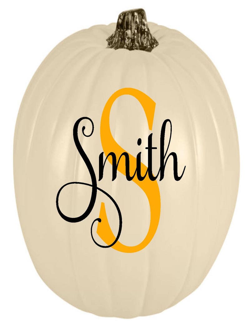 Personalized Pumpkins, Monogrammed Pumpkin, Decorative Pumpkin ...