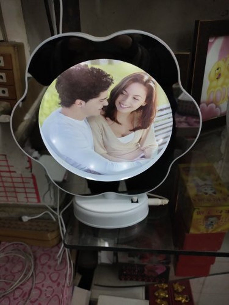 Magic Photo Frame & Mirror/with Led Lights Go From A Mirror - Etsy