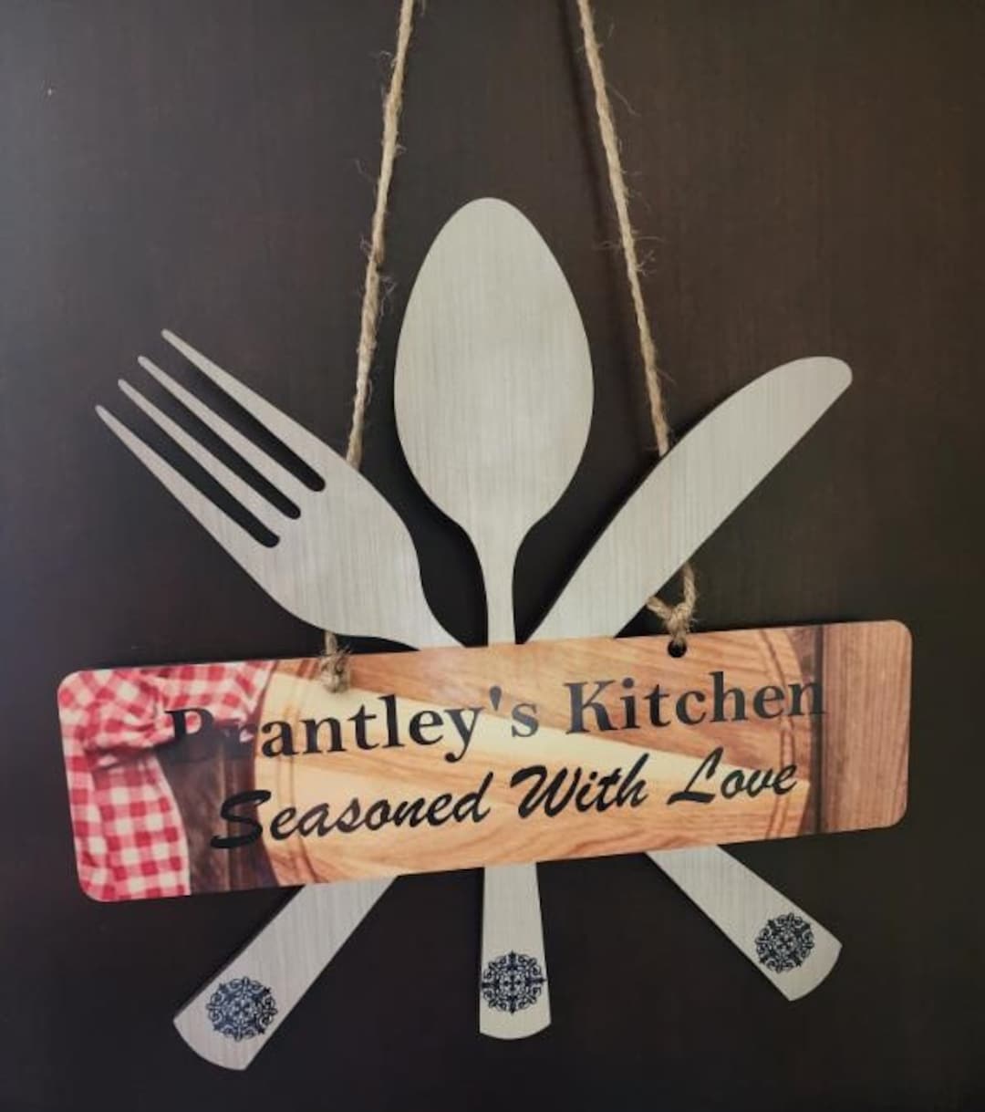 Personalized MDF Utensils Wall Hanger, Custom Wall Hanger, Housewarming ...