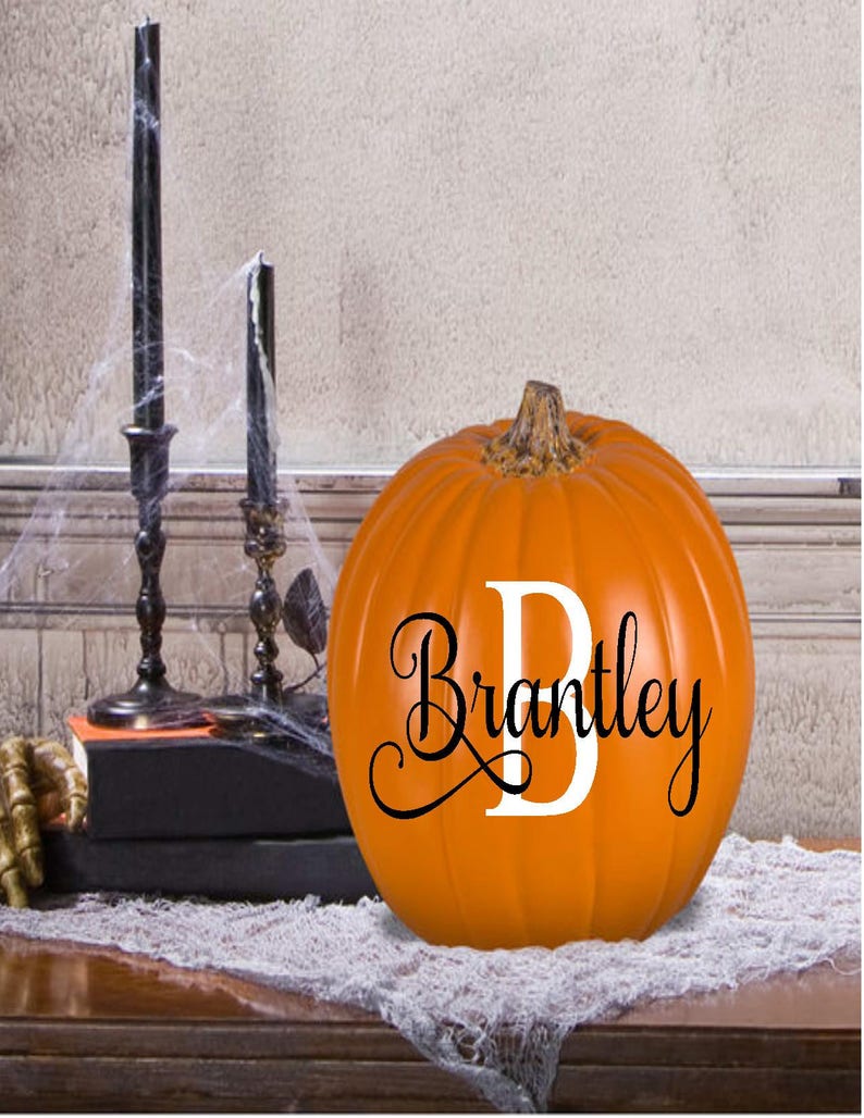 Personalized Pumpkins, Monogrammed Pumpkin, Decorative Pumpkin ...