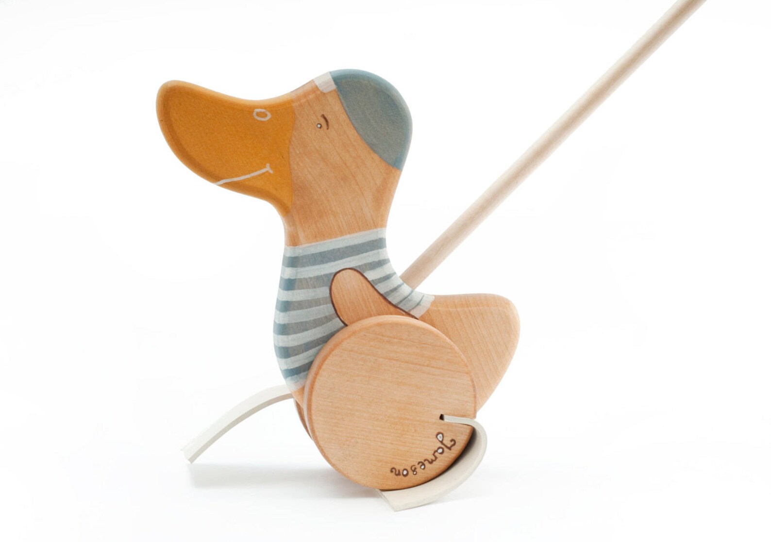 Wood Toys Personalized 1st Birthday Gift Wooden Duck Push | Etsy