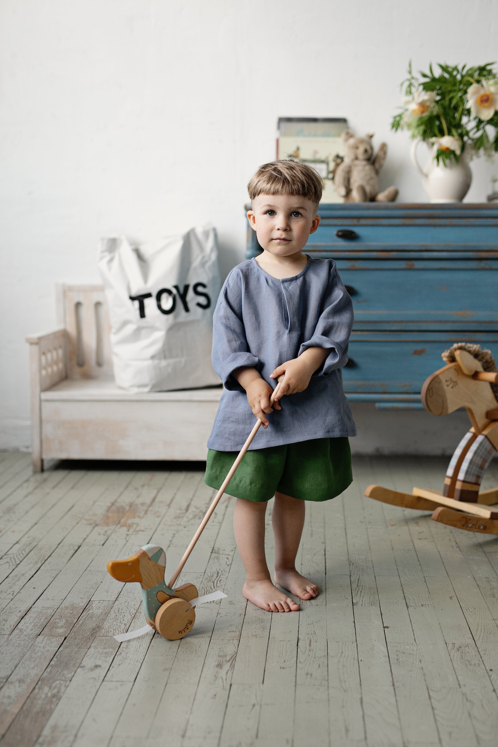 Wooden Duck Push Toy for Toddlers: Vintage-inspired Birch Wood - Etsy