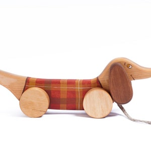 Personalized Wooden Toy Red Dog Eco-friendly Pull Along Kids Toy - Etsy