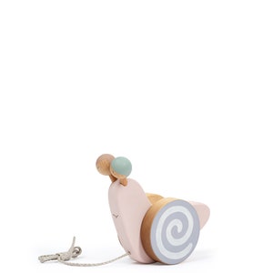 Pull Snail Toy for Toddlers, Pull Along Handmade Wood Toy - Etsy