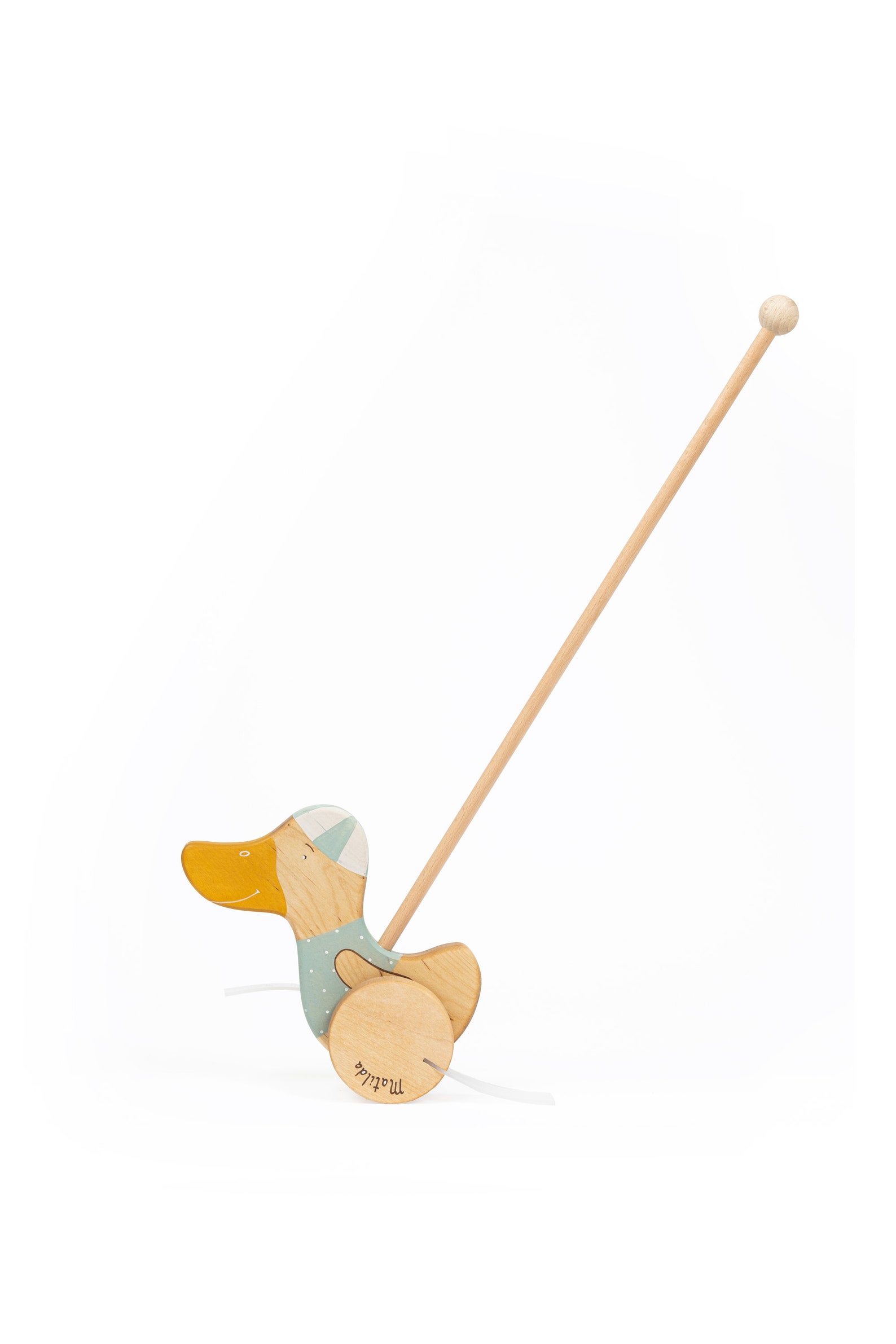 Wooden Duck Push Toy for Toddlers: Vintage-inspired Birch Wood - Etsy
