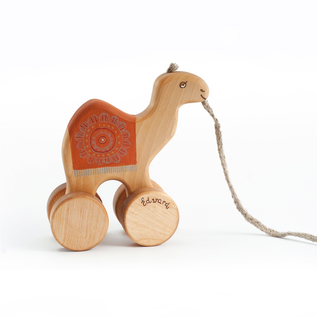 Camel Toy, Wooden Pull Toy Camel, Arabic Toys, Wood Toy Camel, Wooden ...