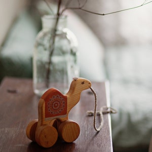 Camel Toy, Wooden Pull Toy Camel, Arabic Toys, Wood Toy Camel, Wooden ...
