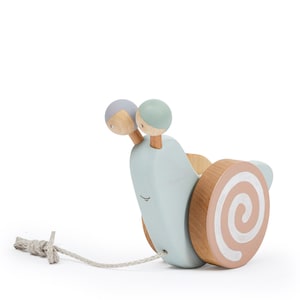 Pull Snail Toy for Toddlers, Pull Along Handmade Wood Toy - Etsy