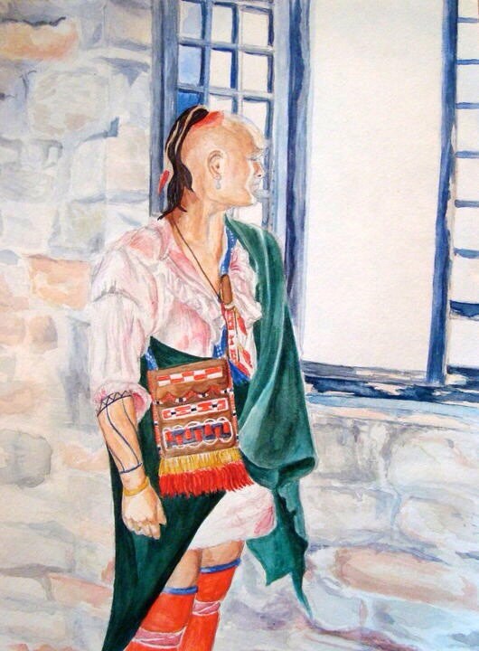18th Century inspired Mohawk Native at Fort Niagara Print | Etsy