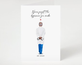 Doctor Retirement Card Female Doctor Appreciation - Etsy