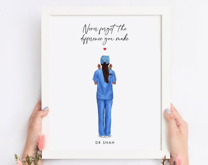 Doctor Thank You Card, Retirement Card, Doctor Appreciation, Thank You ...