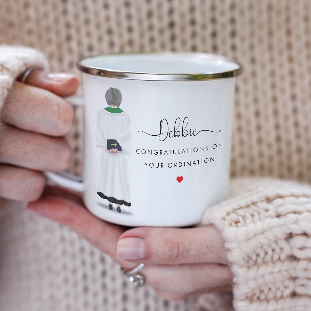 Ordination Gift Vicar Enamel Mug Priest Gift Female Vicar - Etsy