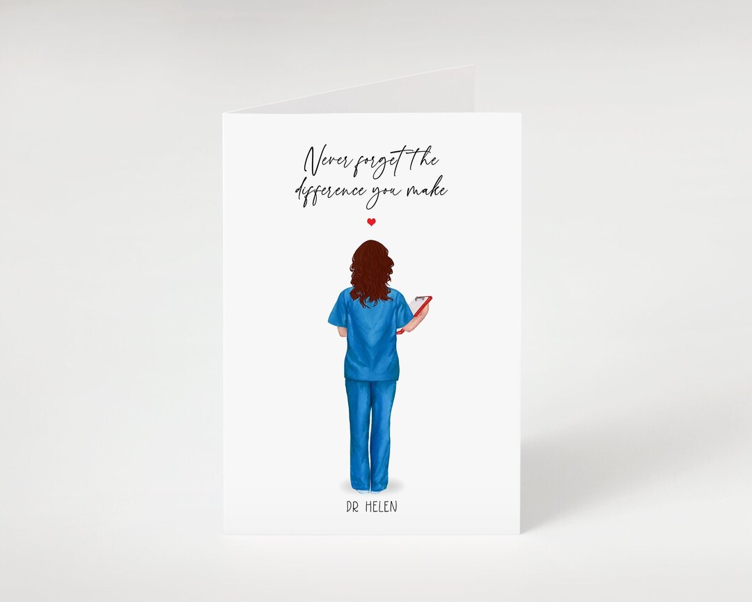 Doctor Thank You Card, Personalised Doctor Card, Personalized Card ...